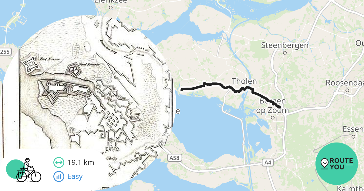 Scherpenisse - Bergen op Zoom - Recreatieve fietsroute | RouteYou
