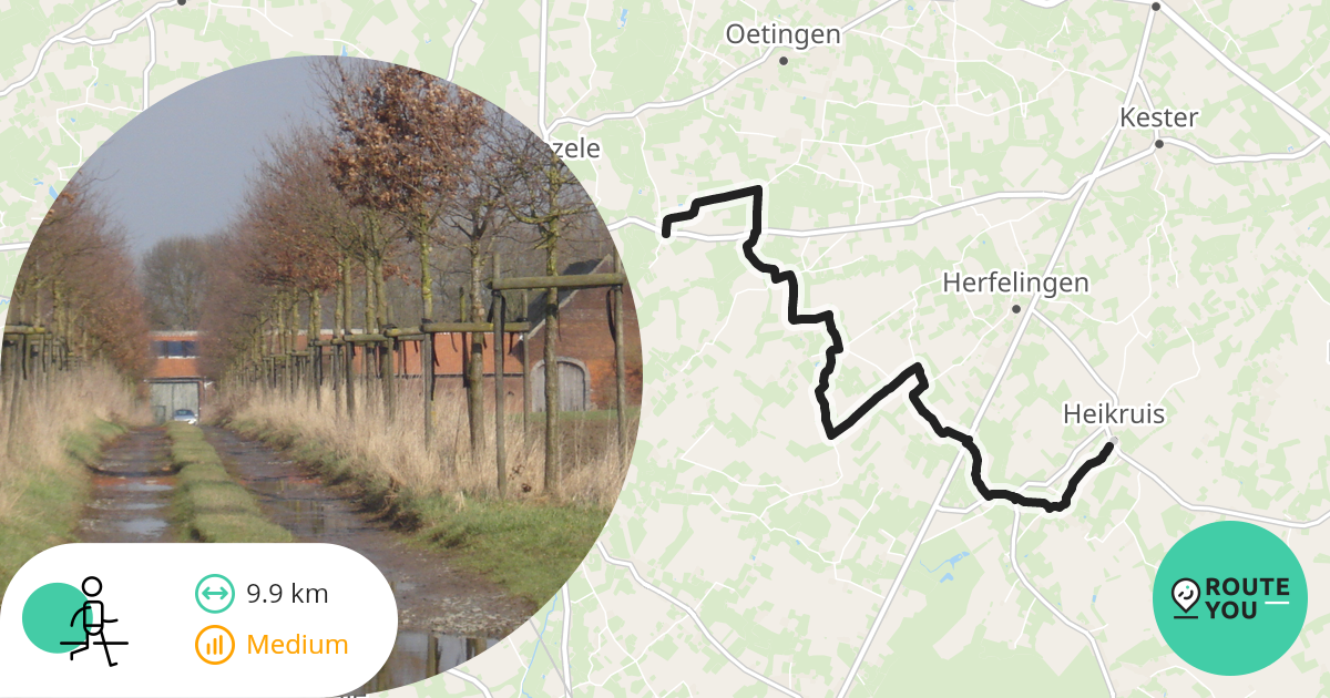 Ter Rijstwandeling, Pepingen (afgeleid) (afgeleid-deel 1) - Wandelroute ...
