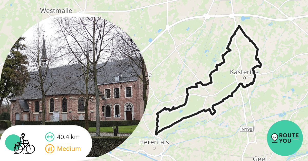 Herentals knooppunten - Recreatieve fietsroute | RouteYou