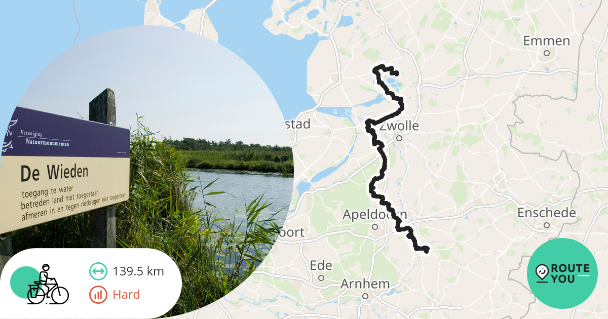 A2 Correctie Giethoorn - Warnsveld - Recreatieve fietsroute | RouteYou