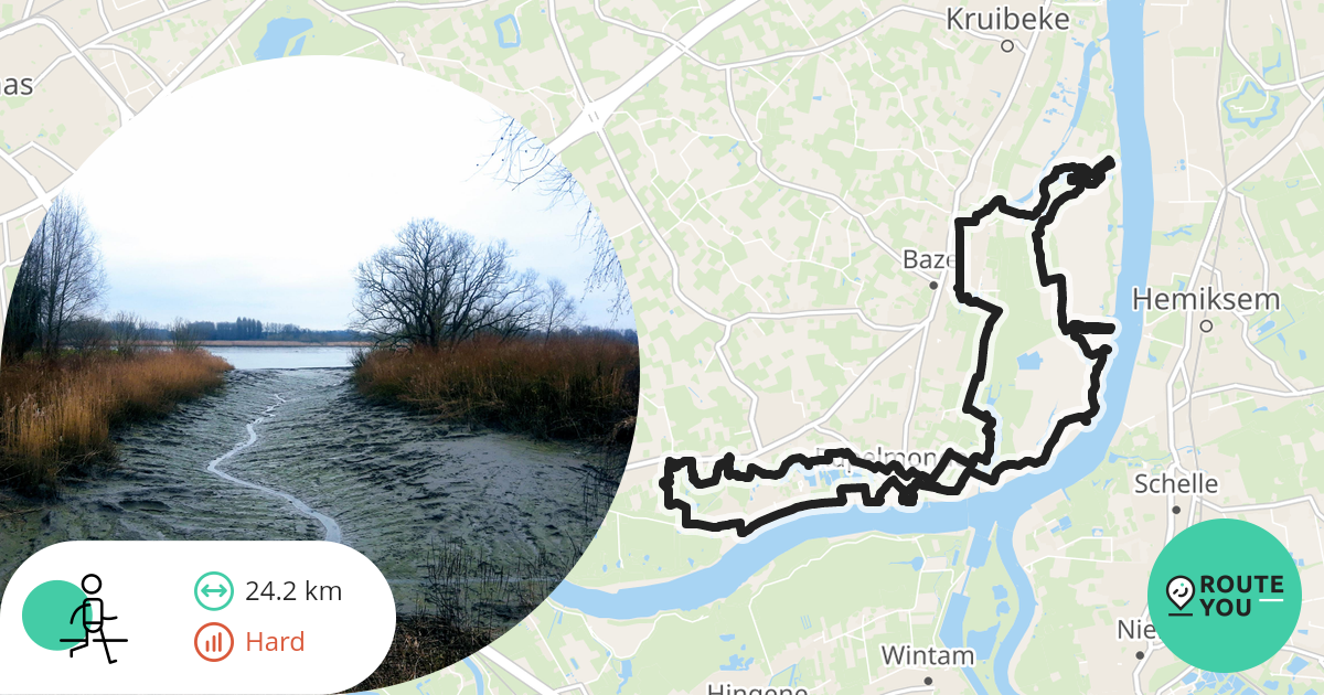 Polders van Kruibeke, Rupelmonde en Bazel - Wandelroute | RouteYou
