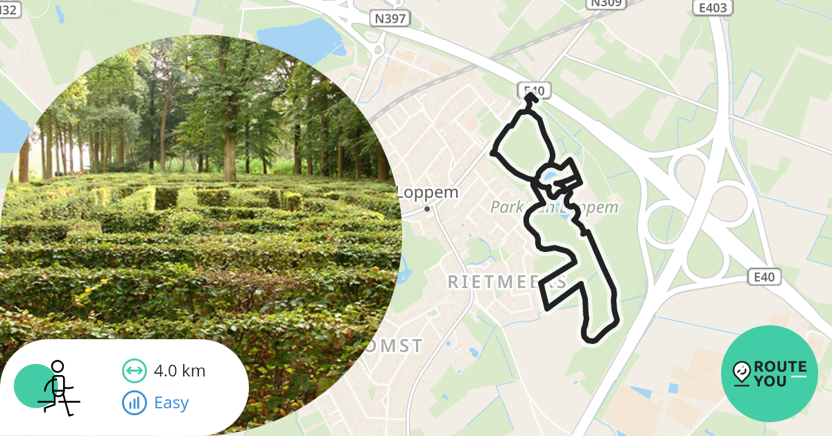 kasteel van Loppem met doolhof - Wandelroute | RouteYou