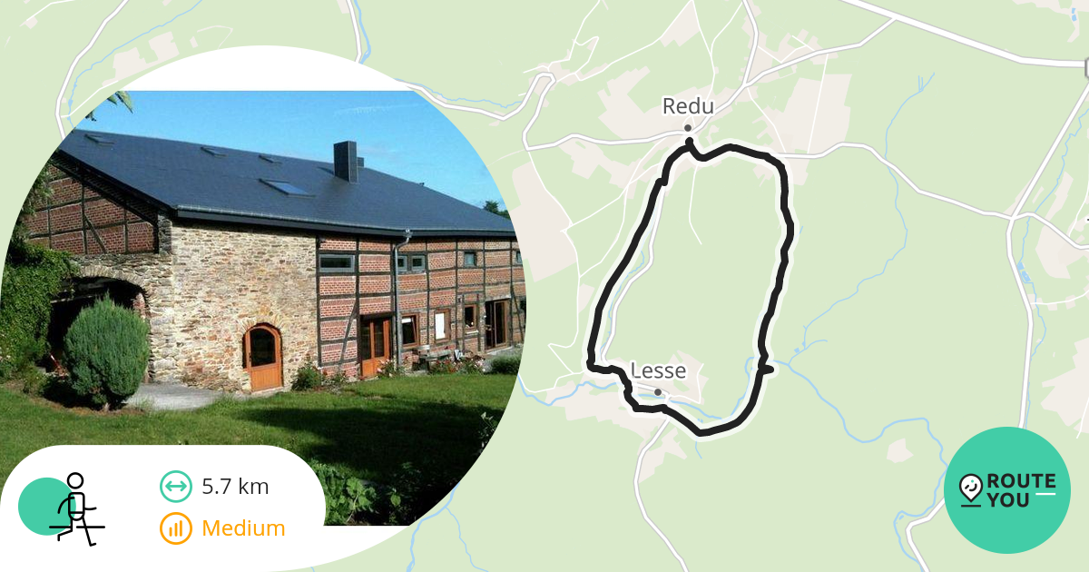 Wandeling Redu-Lesse 5,7 km - Wandelroute | RouteYou