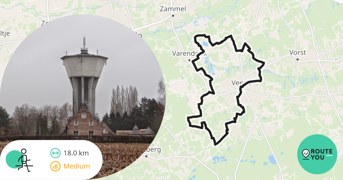 Veerle-Laakdal 18km - Wandelroute | RouteYou