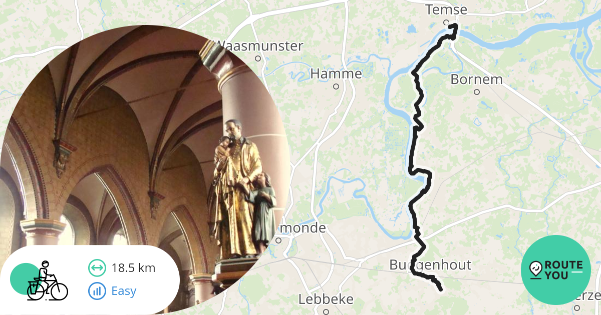 Temse - Buggenhout - Recreatieve fietsroute | RouteYou