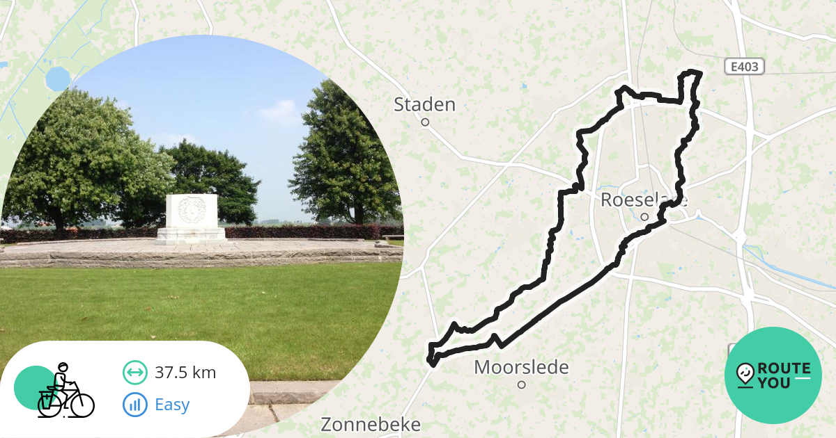 Passendale - Recreatieve fietsroute | RouteYou