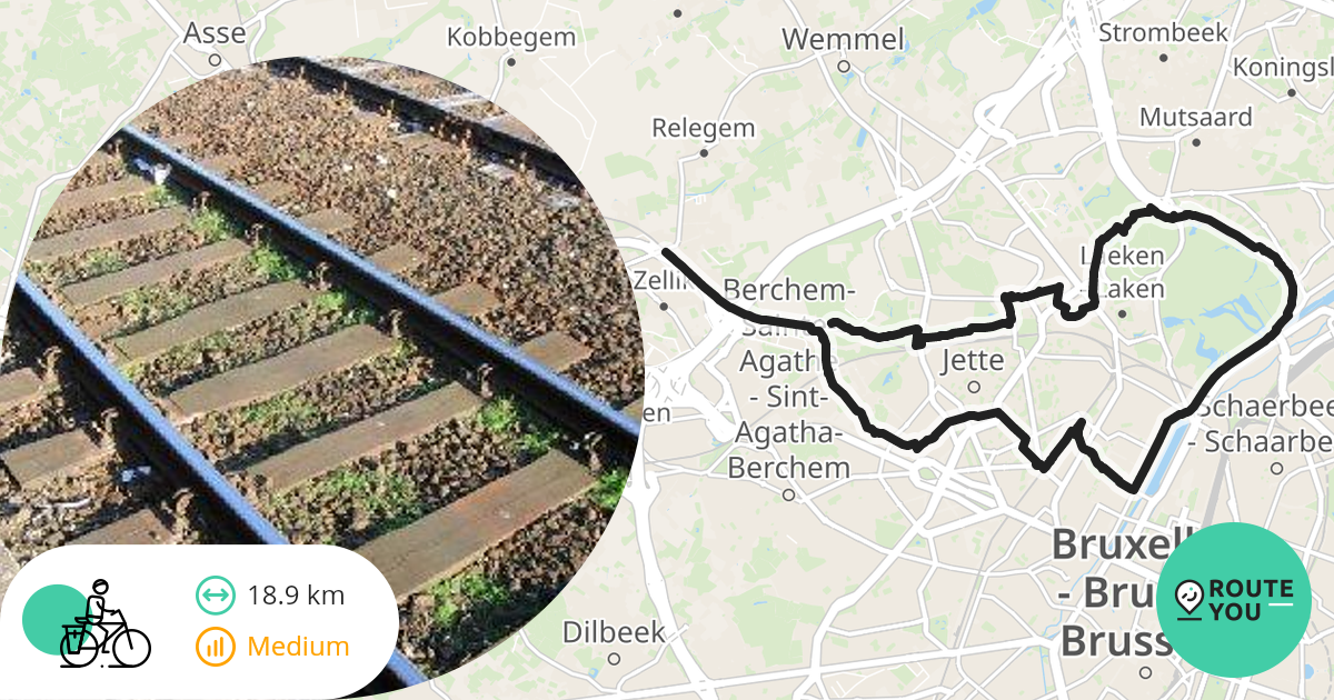 Zellik - Brussel- Zellik - Recreatieve fietsroute | RouteYou