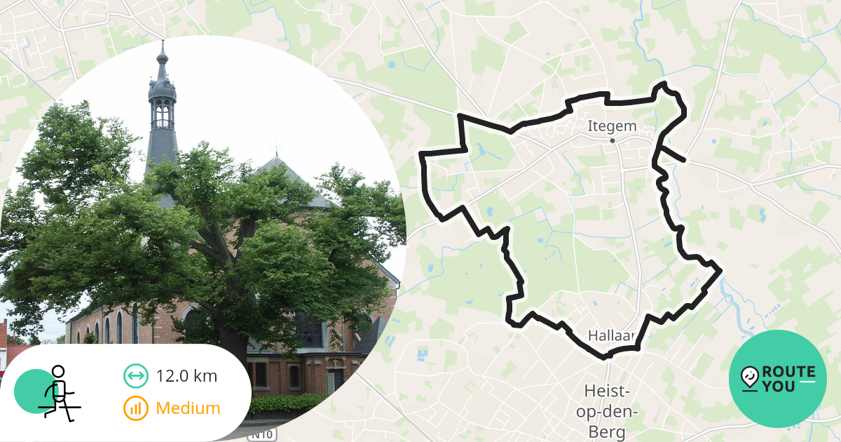 Itegem - Wandelroute | RouteYou