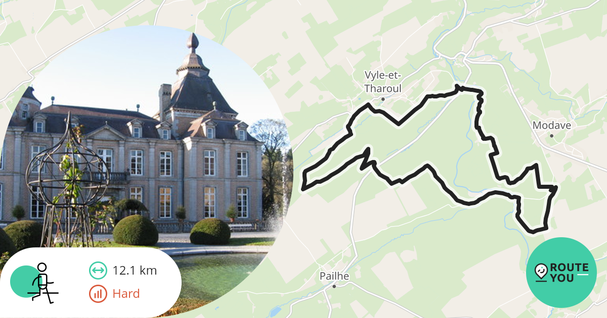Modave kasteel en reservaat W 12 km - Wandelroute | RouteYou