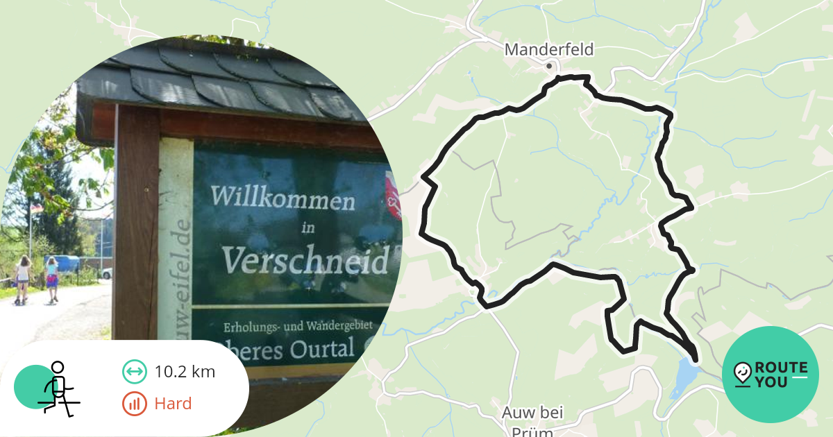 Manderfeld prille bovenloop Our W 10 km - Wandelroute | RouteYou