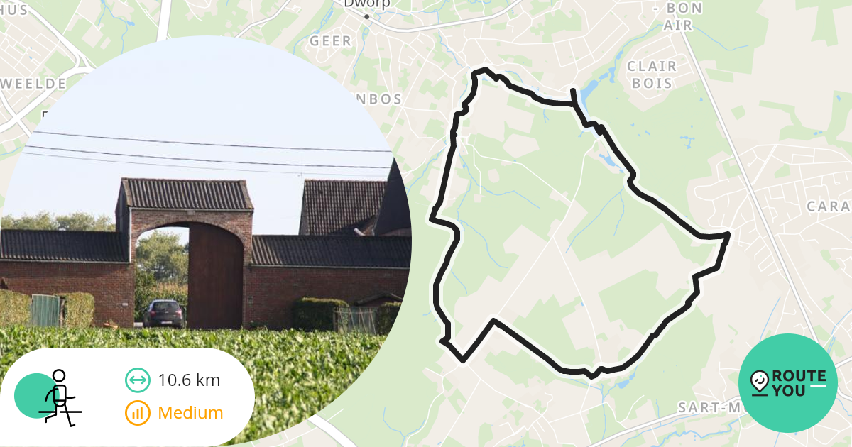 Eigenbrakel - Dworp - Wandelroute | RouteYou