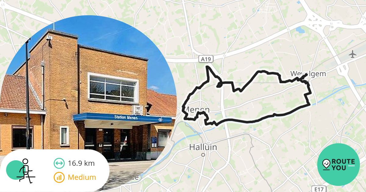 Groene Halte : Lus station Menen - Station Wevelgem - via Duitse ...