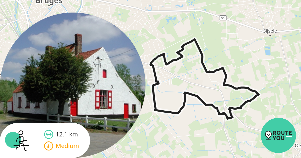 Oedelem test - Wandelroute | RouteYou