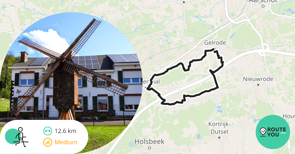 36e Zomertocht 12 km Gelrode-Wezemaal - Wandelroute | RouteYou