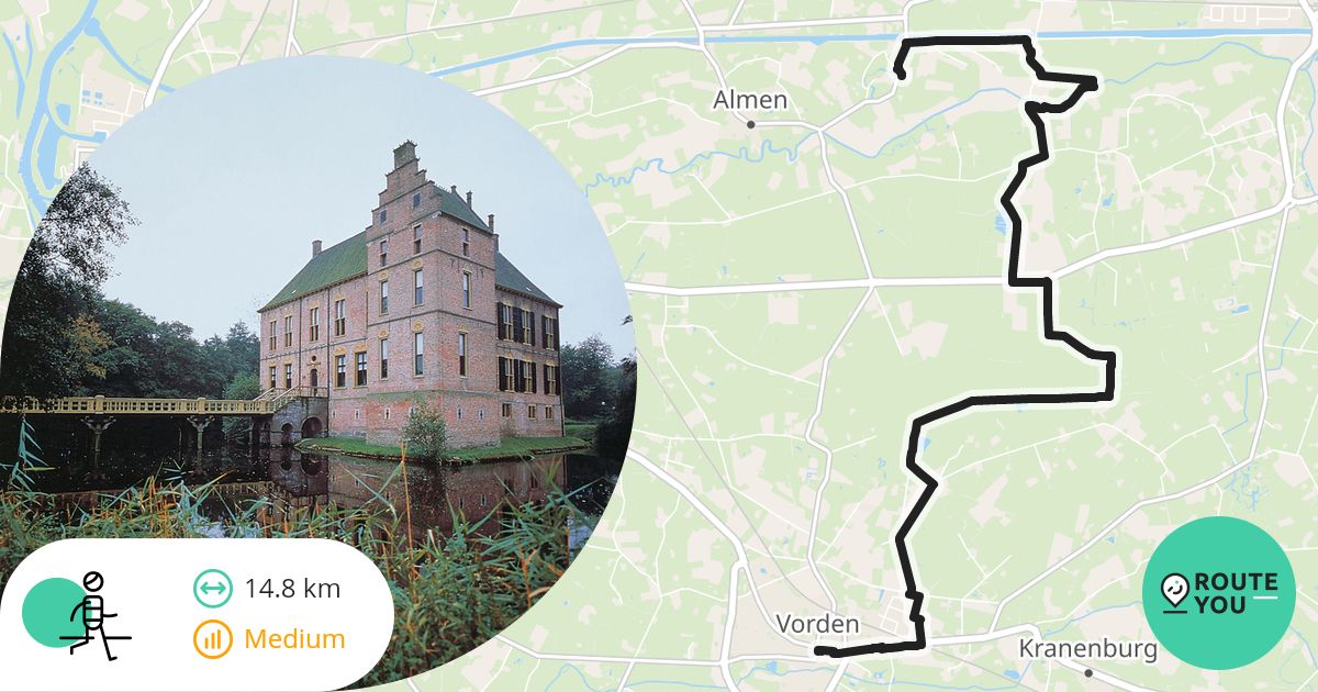 Vorden - Almen hotel - Recreatieve wandelroute | RouteYou