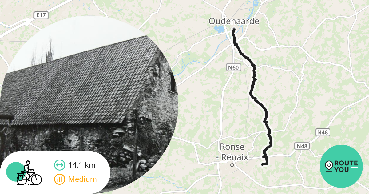 Oudenaarde - Ronse - Recreatieve fietsroute | RouteYou