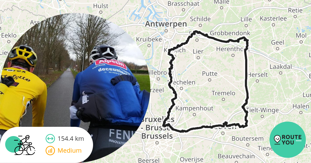 WielerVerhaal 6-steden-route: 153 km over glooiende wegen langs enkele Vlaamse (groot)steden ...