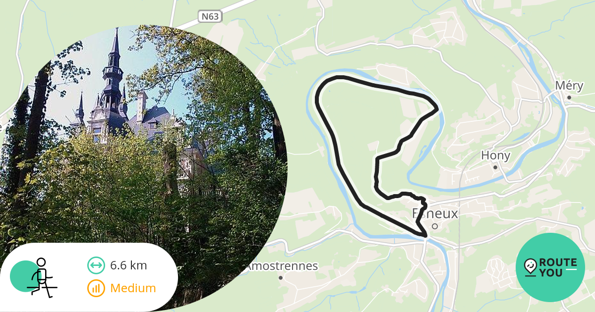 Esneux - Bocht van de Ourthe - Wandelroute | RouteYou