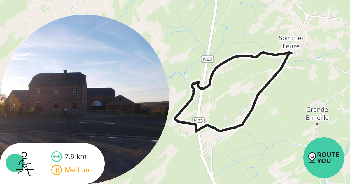 La balade de Somme-Leuze - Wandelroute | RouteYou