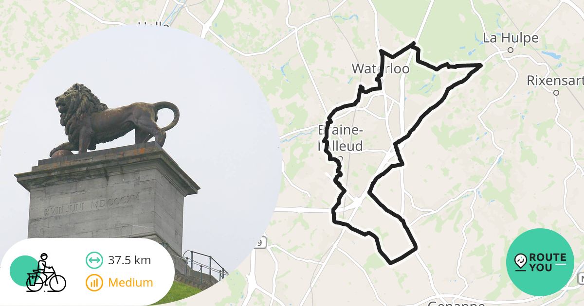 Circuit vélo points-nœuds Waterloo 1815 - Recreatieve fietsroute | RouteYou