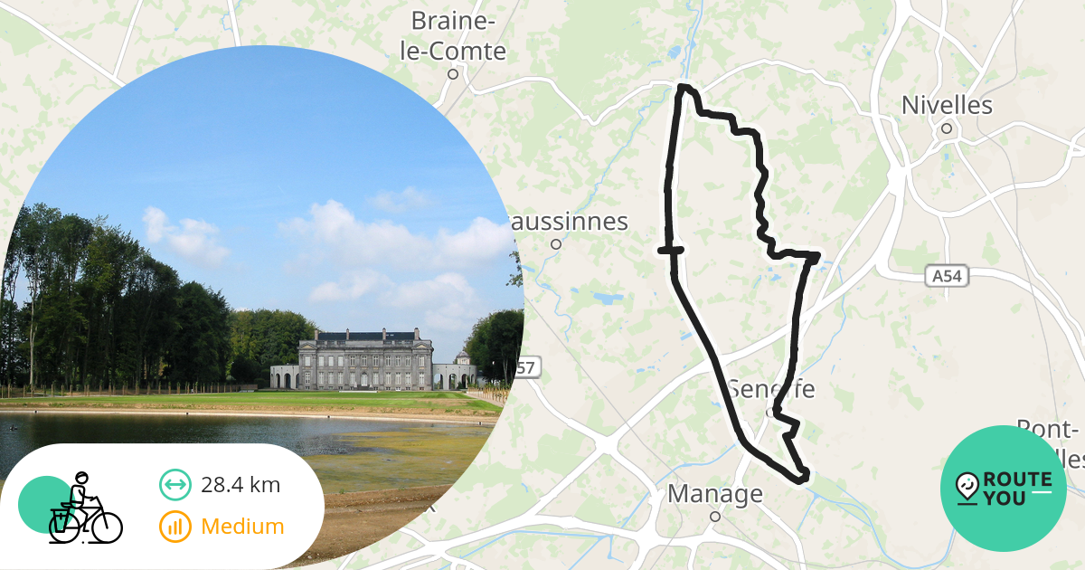 Met de fiets, rond het Kasteel van Seneffe - Recreatieve fietsroute ...
