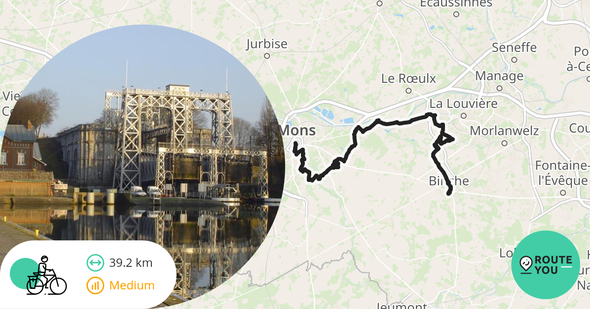 De UNESCO fietsroute - Van Mons naar Binche - Recreatieve fietsroute ...