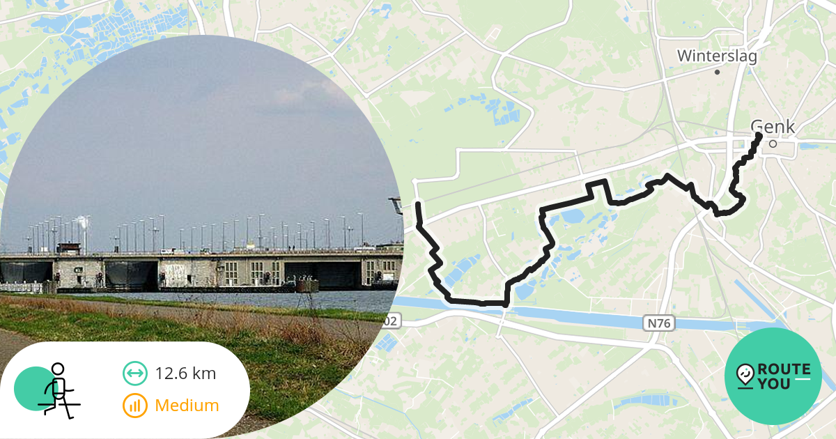 GR5 Bokrijk - Genk (12,6km) - Wandelroute | RouteYou