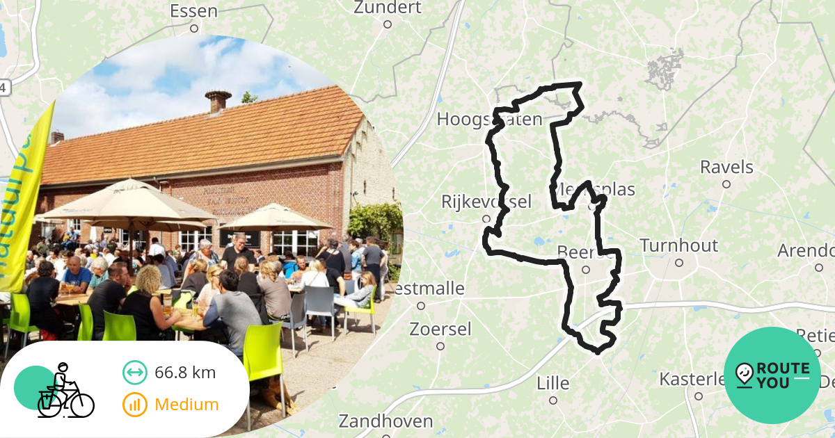 Gierle 1 - Recreatieve fietsroute | RouteYou