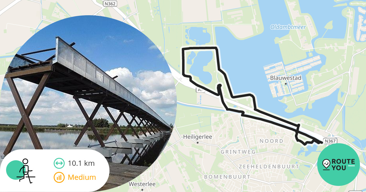 Winschoten Midwolderplas - Wandelroute | RouteYou