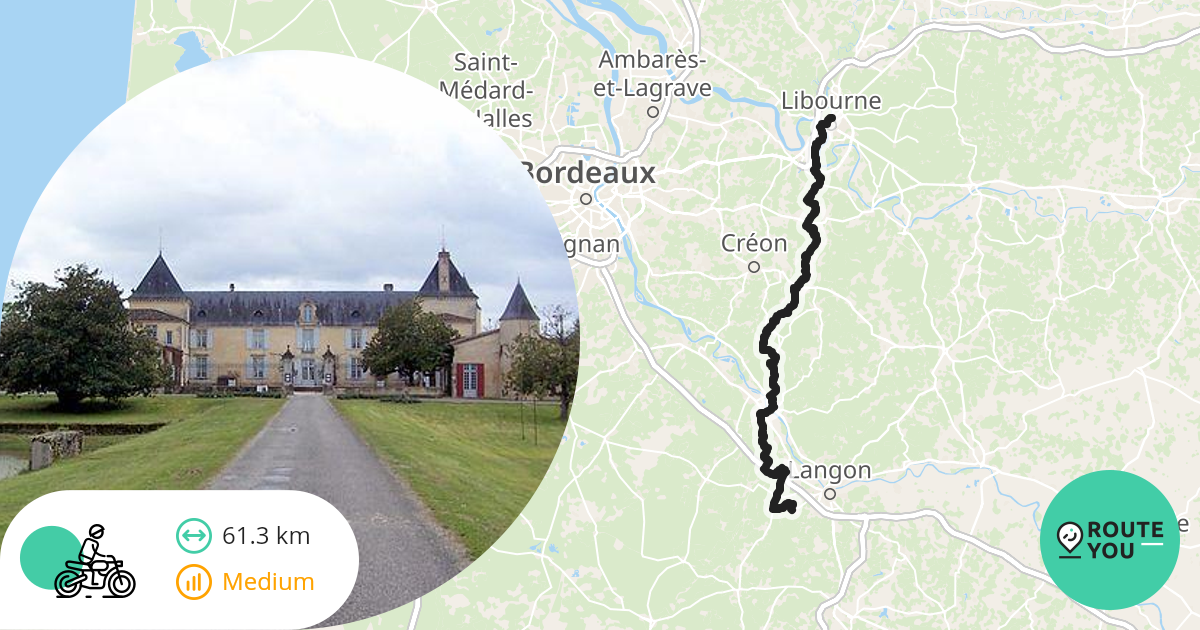 Libourne - Fargues - Itinéraire à moto | RouteYou