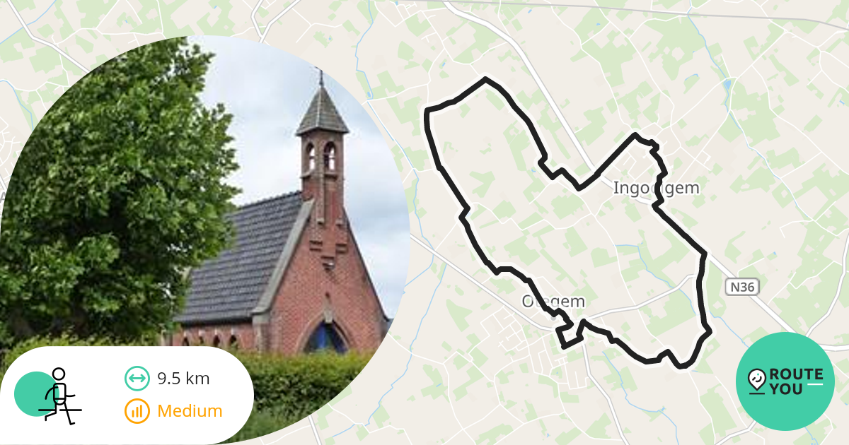 Verrassende plekjes rond Otegem - Wandelroute | RouteYou