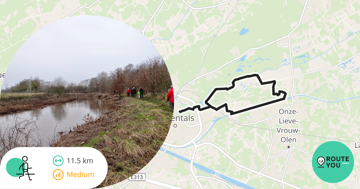 Kleine Nete en Kanaalwandeling - Wandelroute | RouteYou