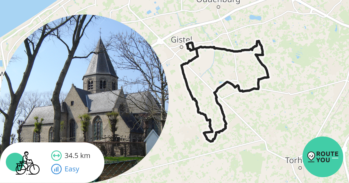 Gistel-Ichtegem-Bekegem-Gistel 35 km - Recreatieve fietsroute | RouteYou