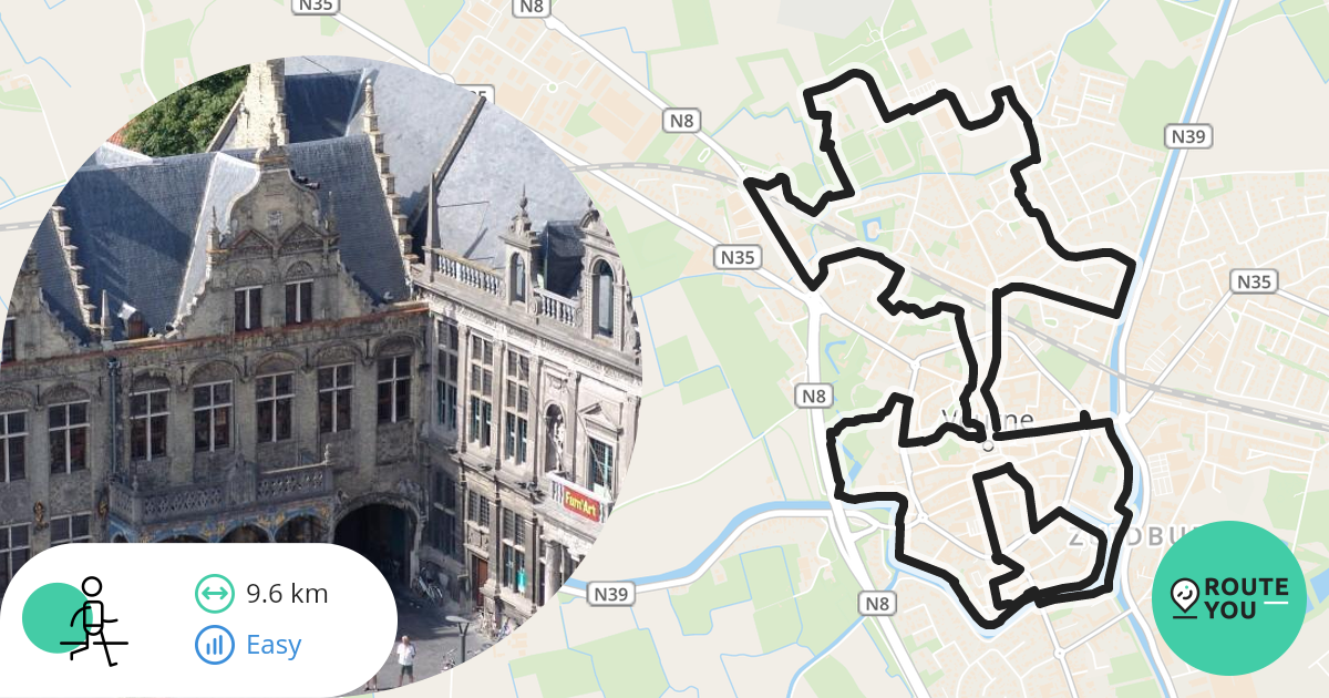 Veurne Stadswandeling - Wandelroute | RouteYou