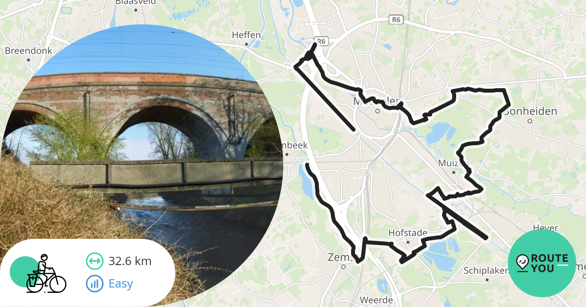 Mechelen - Hombeek - Recreatieve fietsroute | RouteYou