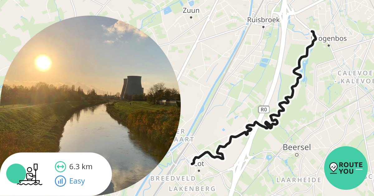 Peddelroute Zenne - Kano-/kajakroute | RouteYou