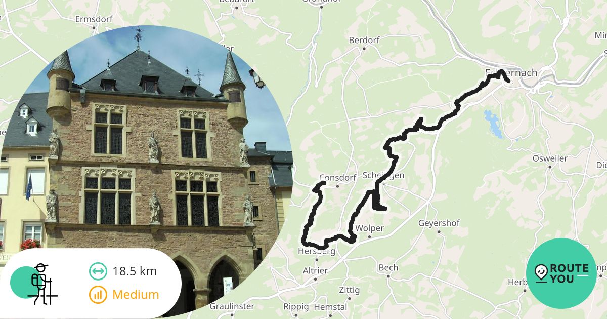Mullerthaltrail: Echternach - Consdorf - Hikingroute | RouteYou