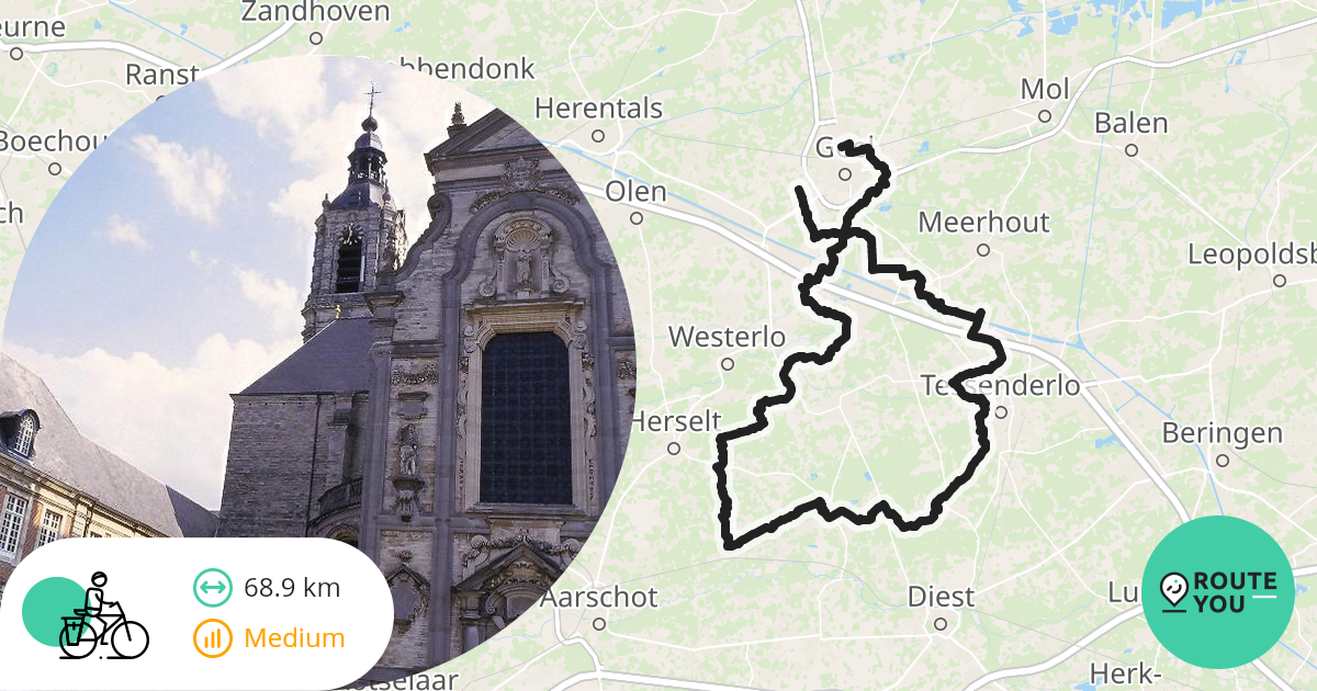 58-69 HERSELT - WOLFSDONK - TESSENDERLO - Recreatieve fietsroute | RouteYou