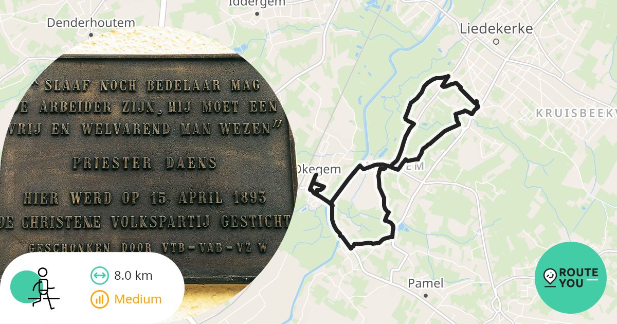 KWB - FERM Okegem - Wandelroute | RouteYou