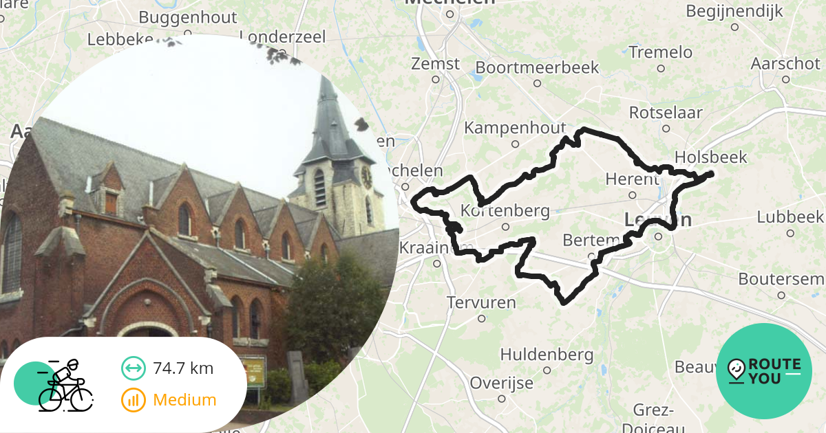 Holsbeek-Bxl.Airport-Holsbeek 75km - Racefietsroute | RouteYou