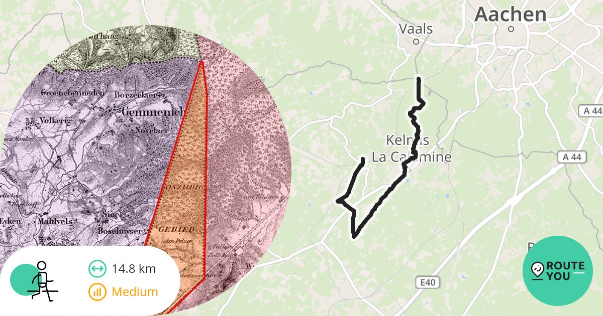Vaals - Moresnet - Wandelroute | RouteYou