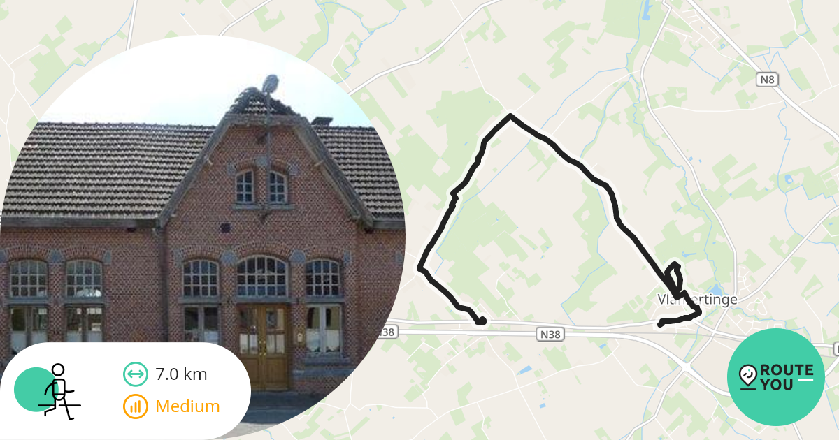 2023 Dwars door de Westhoek Brandhoek-Vlamertinge - Wandelroute | RouteYou