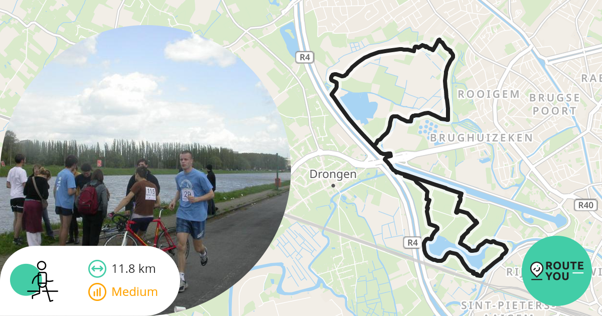 De 8 van de Bourgoyen & de Blaarmeersen - Wandelroute | RouteYou