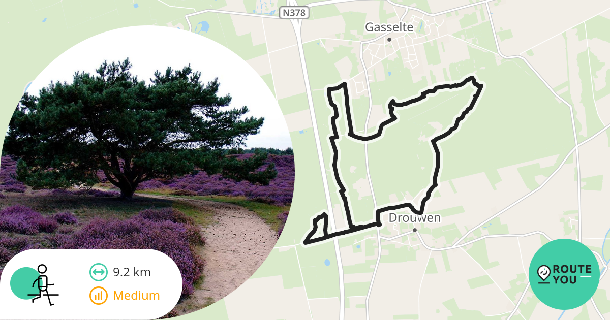 Alinghoek Drouwen - Wandelroute | RouteYou