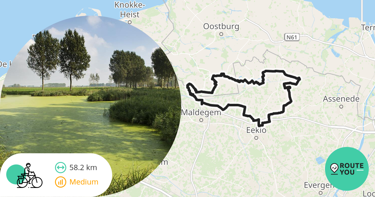 Bourgondiërs in het Meetjesland fietsroute - Recreatieve fietsroute ...