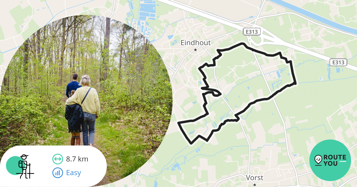 Verken Eindhoutberg - Hikingroute | RouteYou