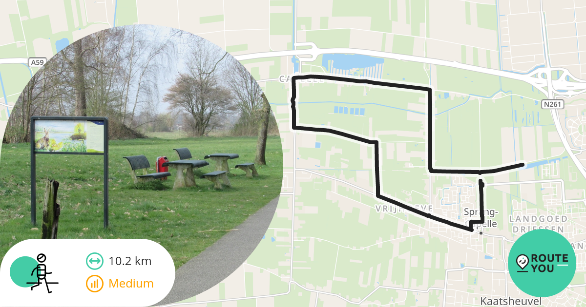 2023 04 01 Rondje Sprang Capelle. - Recreatieve wandelroute | RouteYou