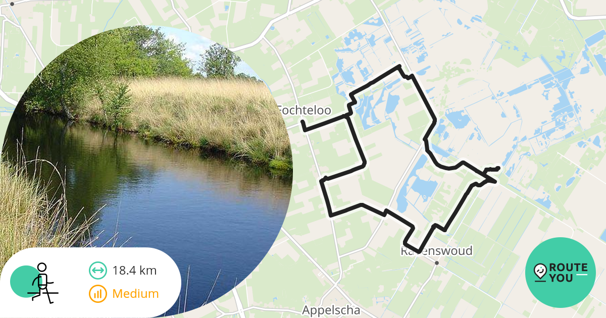 Wandelen naar de Uitkijktoren Fochteloërveen - Wandelroute | RouteYou