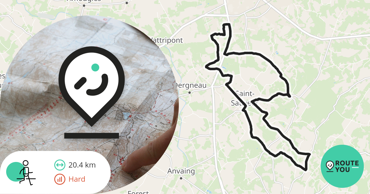 2023_LBT_Stage4_Ronse_PaysdesCollines - Walking route | RouteYou