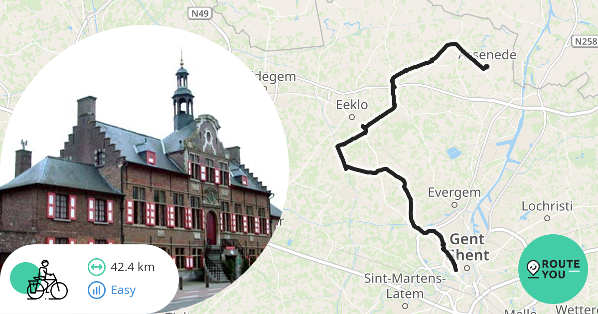 Gent - Assenede langs kanalen en oude spoorweg - Recreatieve fietsroute ...